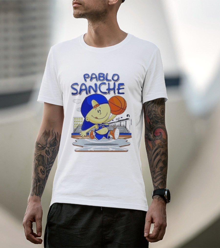 Pablo Sanchez Secret Weapon New York Basketball Court Playground Kid T-Shirt