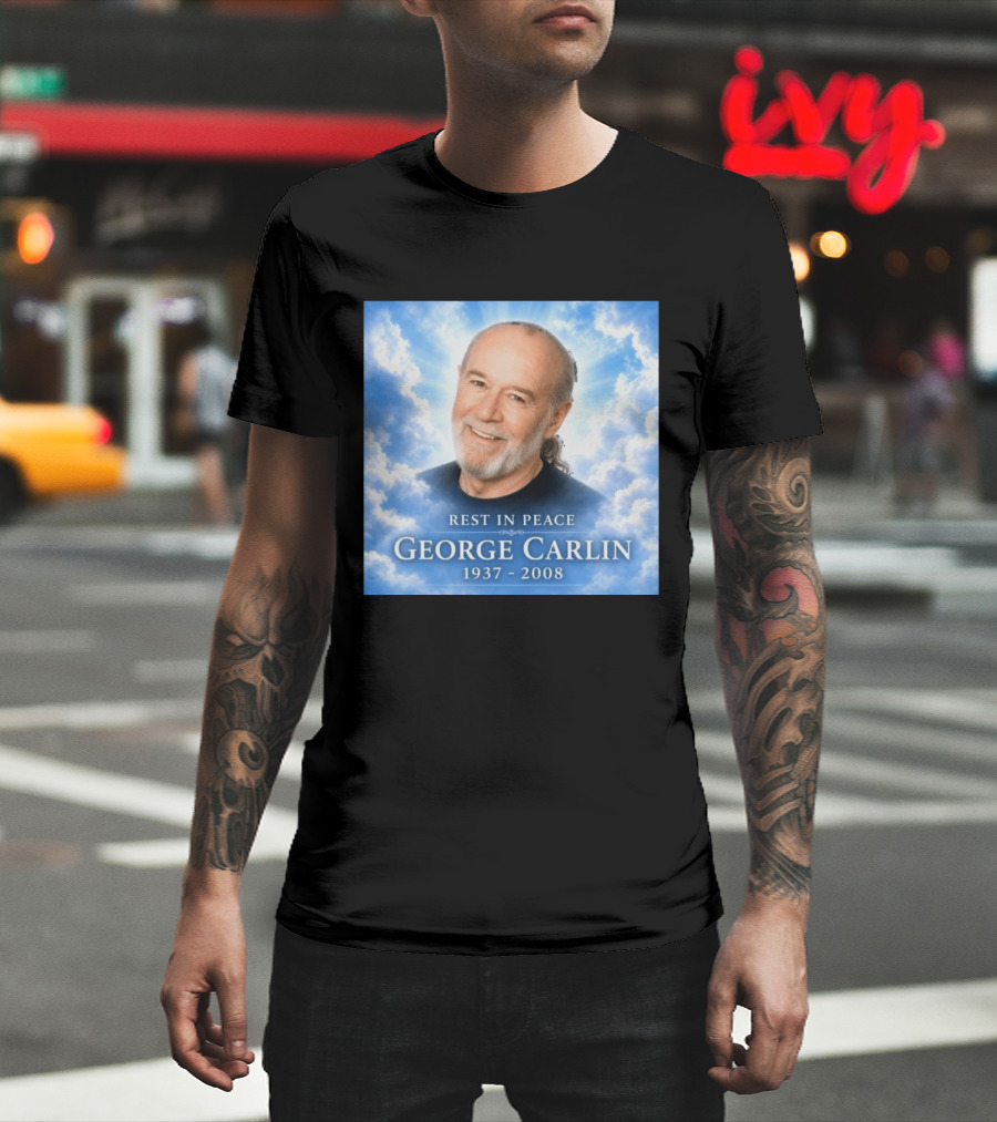 Rest In Peace George Carlin 1937 2008 Memorial T-Shirt