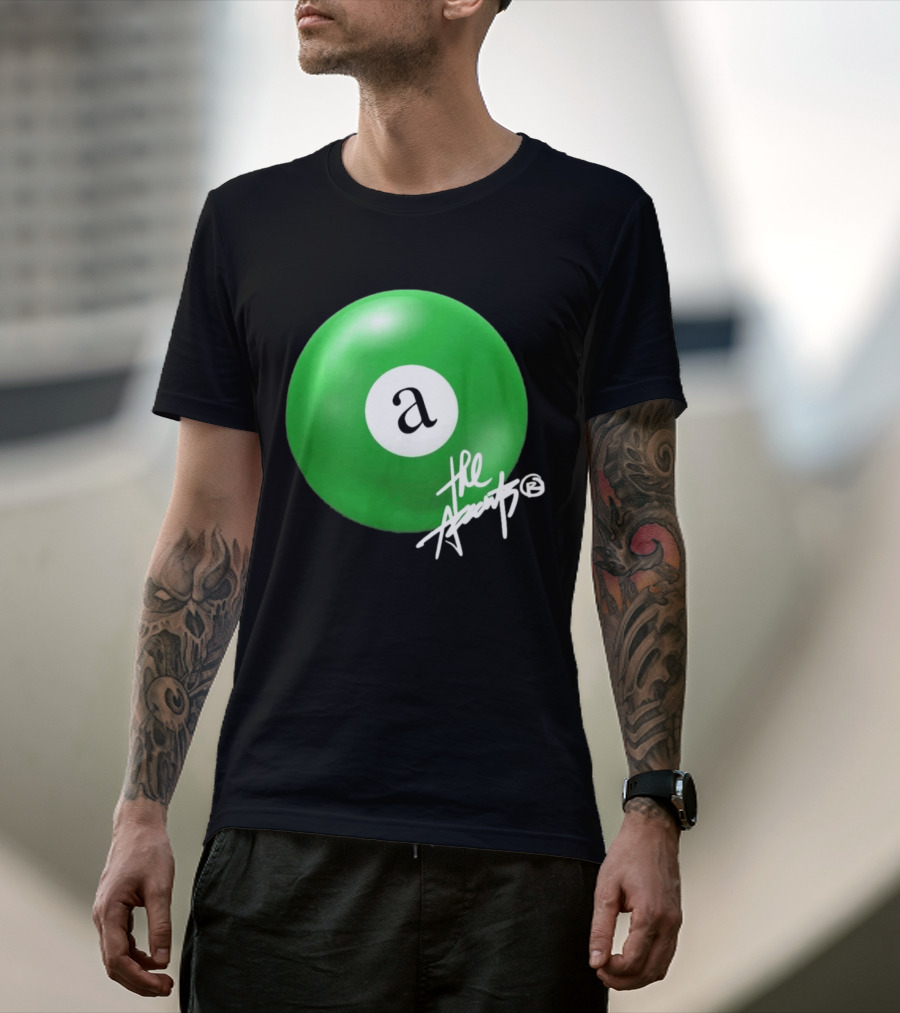 The Accents Collection Green Pool Ball Icon With Signature T-Shirt