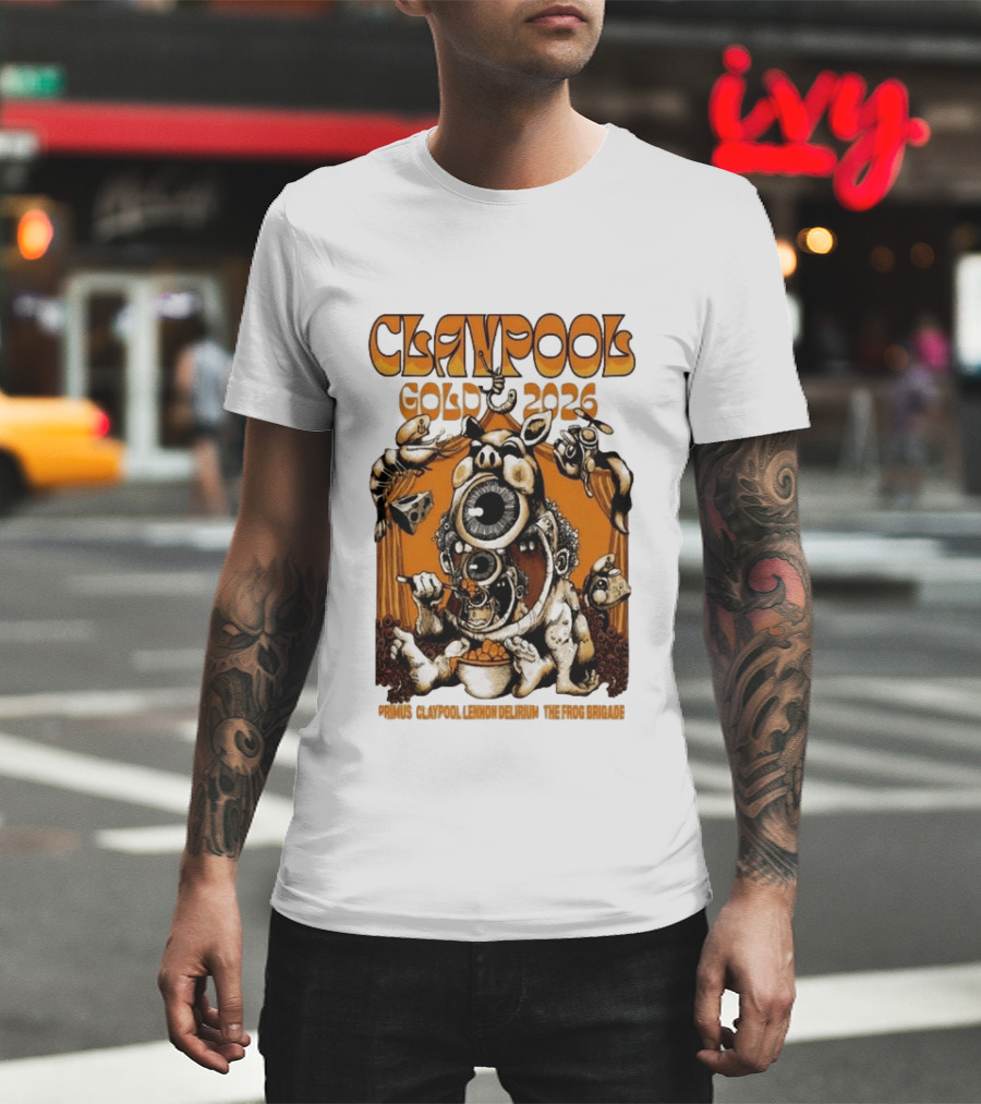 Claypool Cellar Door 2026 Primus Lennon Delirium Frog Brigade T-Shirt
