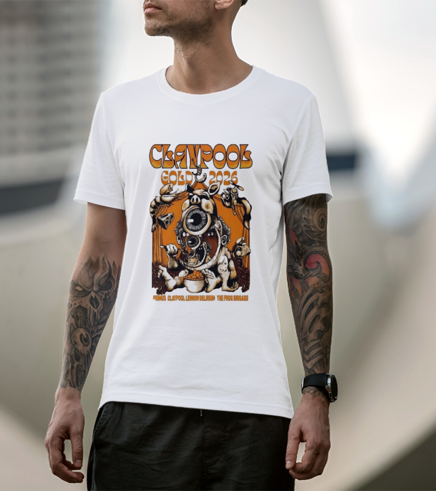 Claypool Cellar Door 2026 Primus Lennon Delirium Frog Brigade T-Shirt