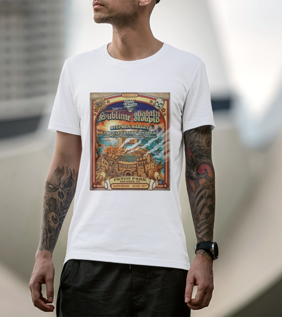 Sublime Slightly Stoopid Stephen Marley At Field Of Dreams Festival Petco Park Saturday June 13Th 2026 T-Shirt