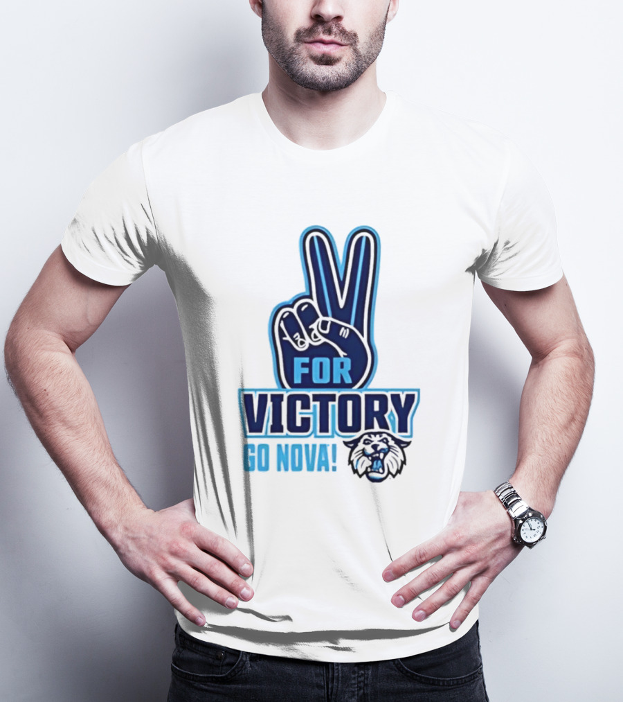 V For Victory Go Nova Wildcat T-Shirt