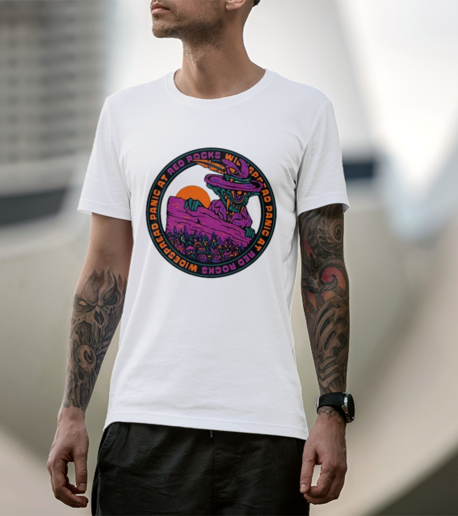 Widespread Panic At Red Rocks June 26 28 2026 Event Psychedelic Goblin T-Shirt