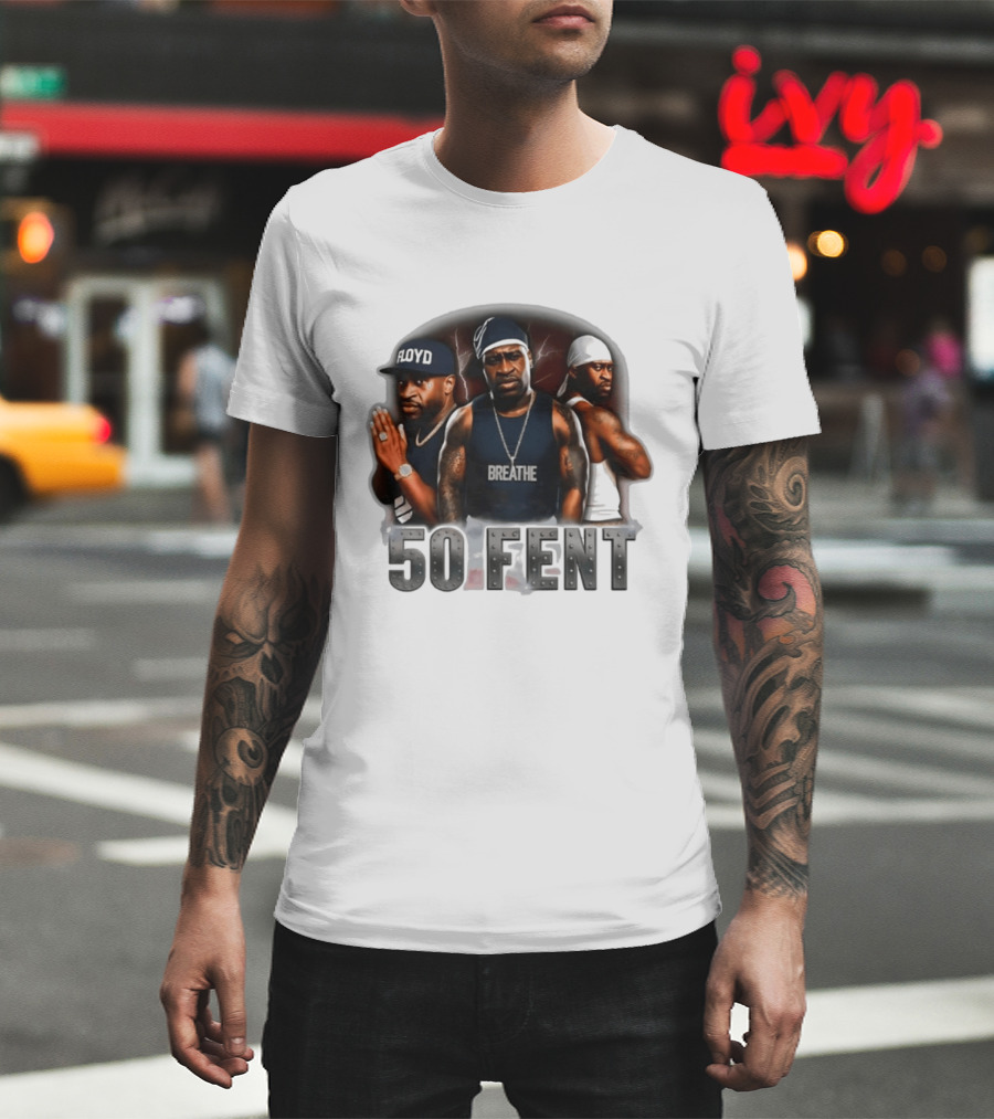 Original 50 Fent George Floyd Breathe 50 Cent T-Shirt