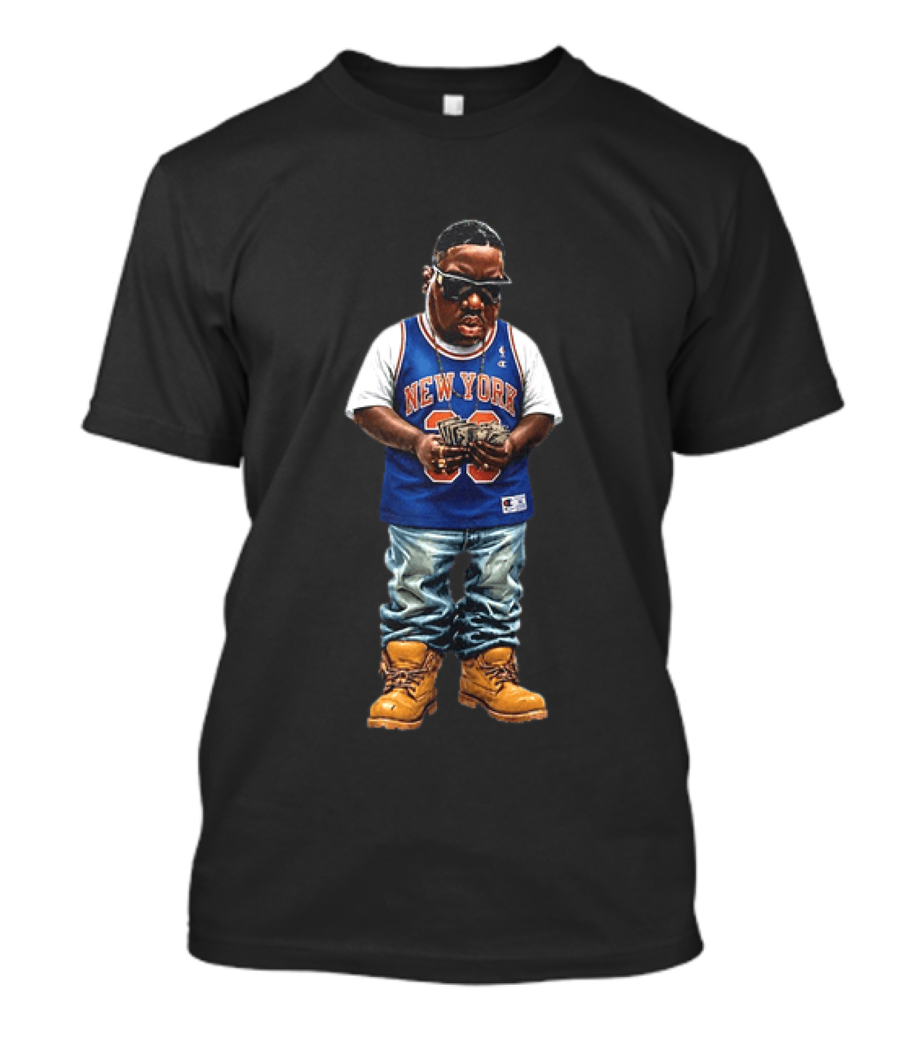 Biggie Notorious B.I.G. New York Knicks NBA Basketball Fashion T-Shirt