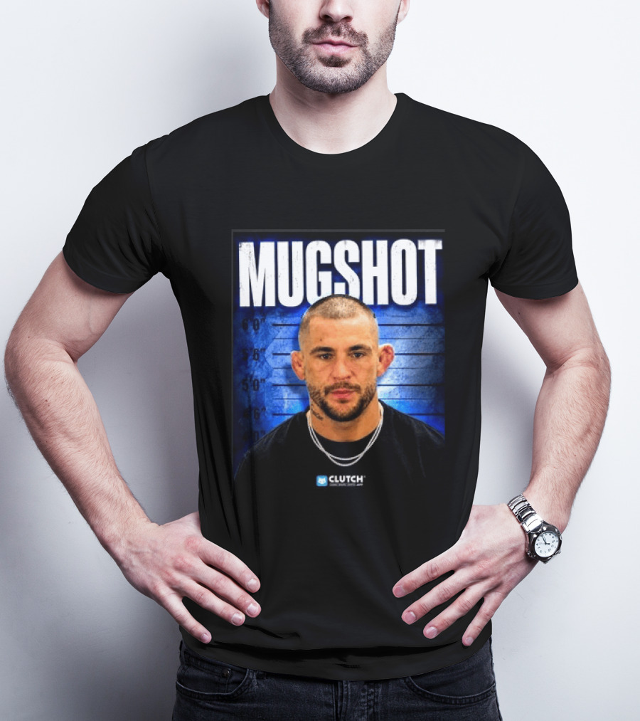 Dustin Poirier Pressure Makes Diamonds Shot Clutch Blue T-Shirt