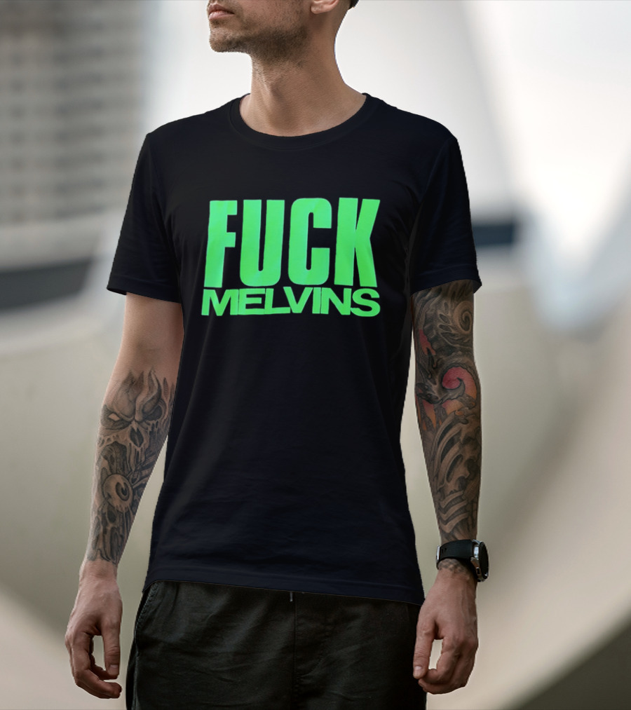 Fuck Melvins Bold Neon Green T-Shirt