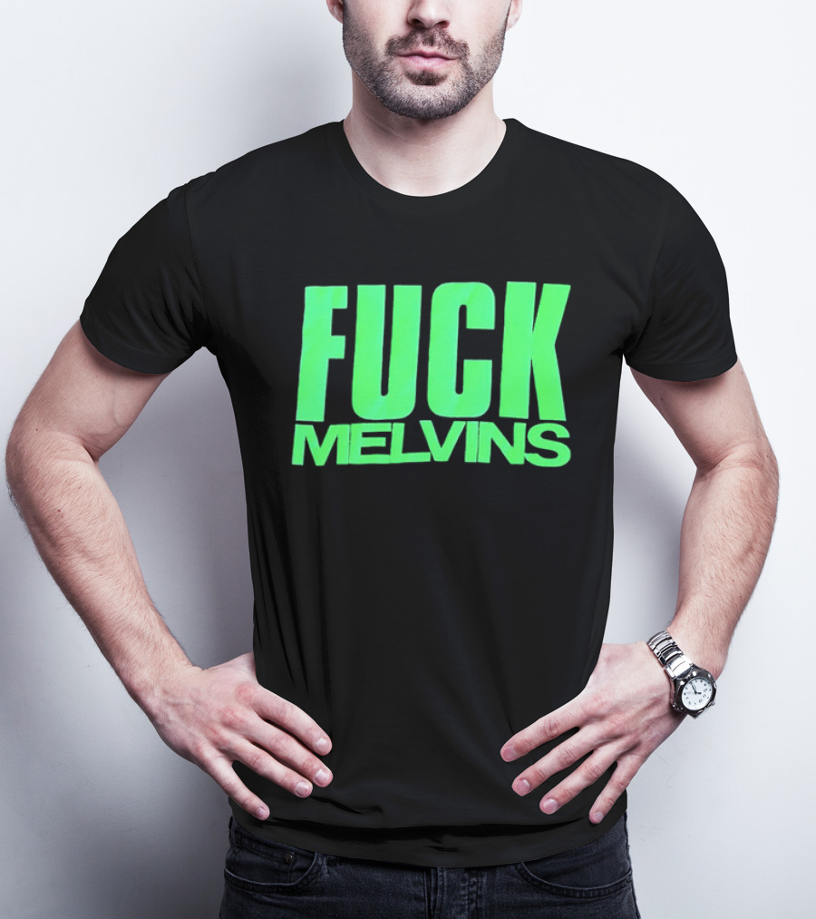 Fuck Melvins Bold Neon Green T-Shirt