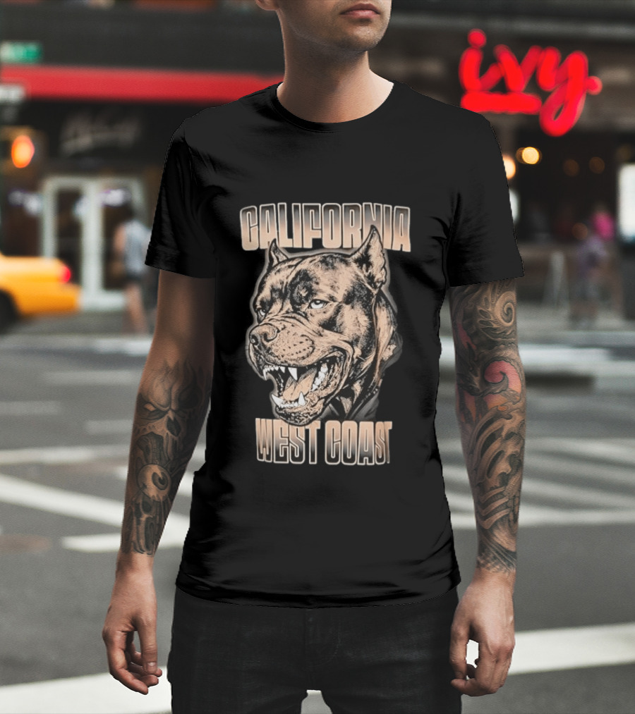 California West Coast Pit Bull T-Shirt