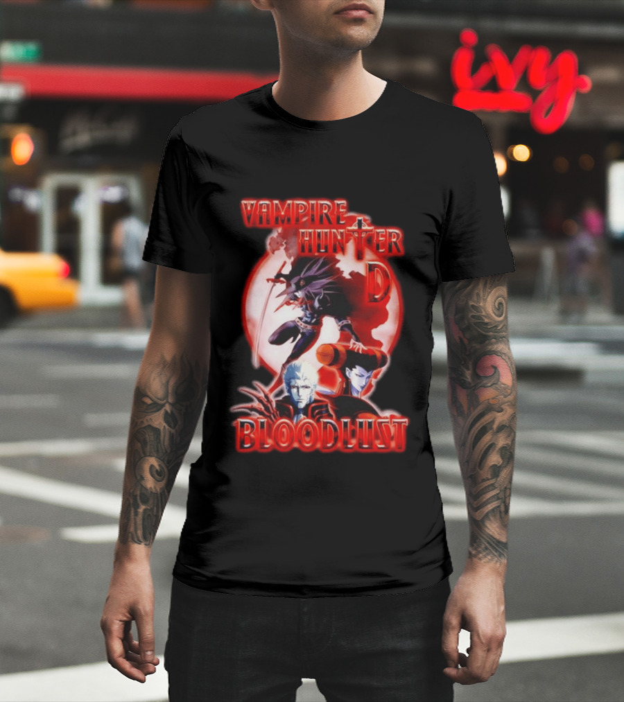 Vampire Hunter D Bloodlust Anime Dark Fantasy Adventure Characters T-Shirt