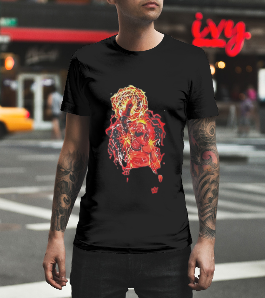 Roman Reigns Tribal Chief Fist Lightning WWE Power T-Shirt
