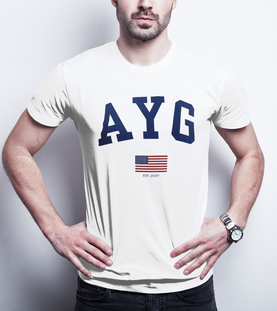 AYG American Flag EST 2020 4th Of July T-Shirt