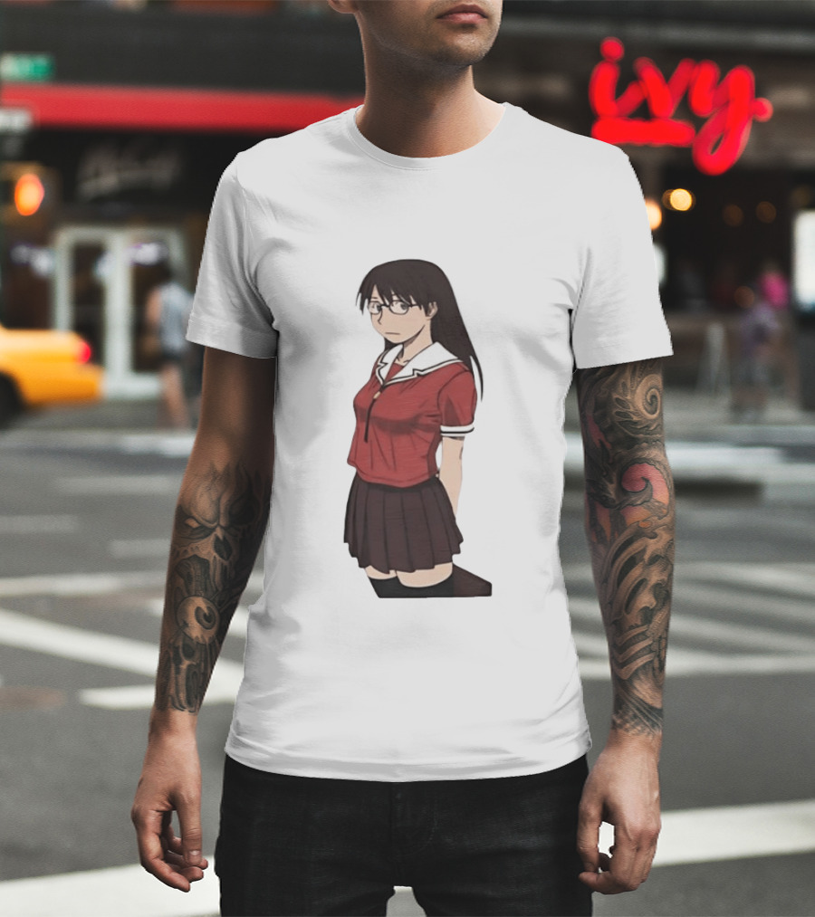 Azumanga Daioh Anime Yomi Character Red Outfit T-Shirt
