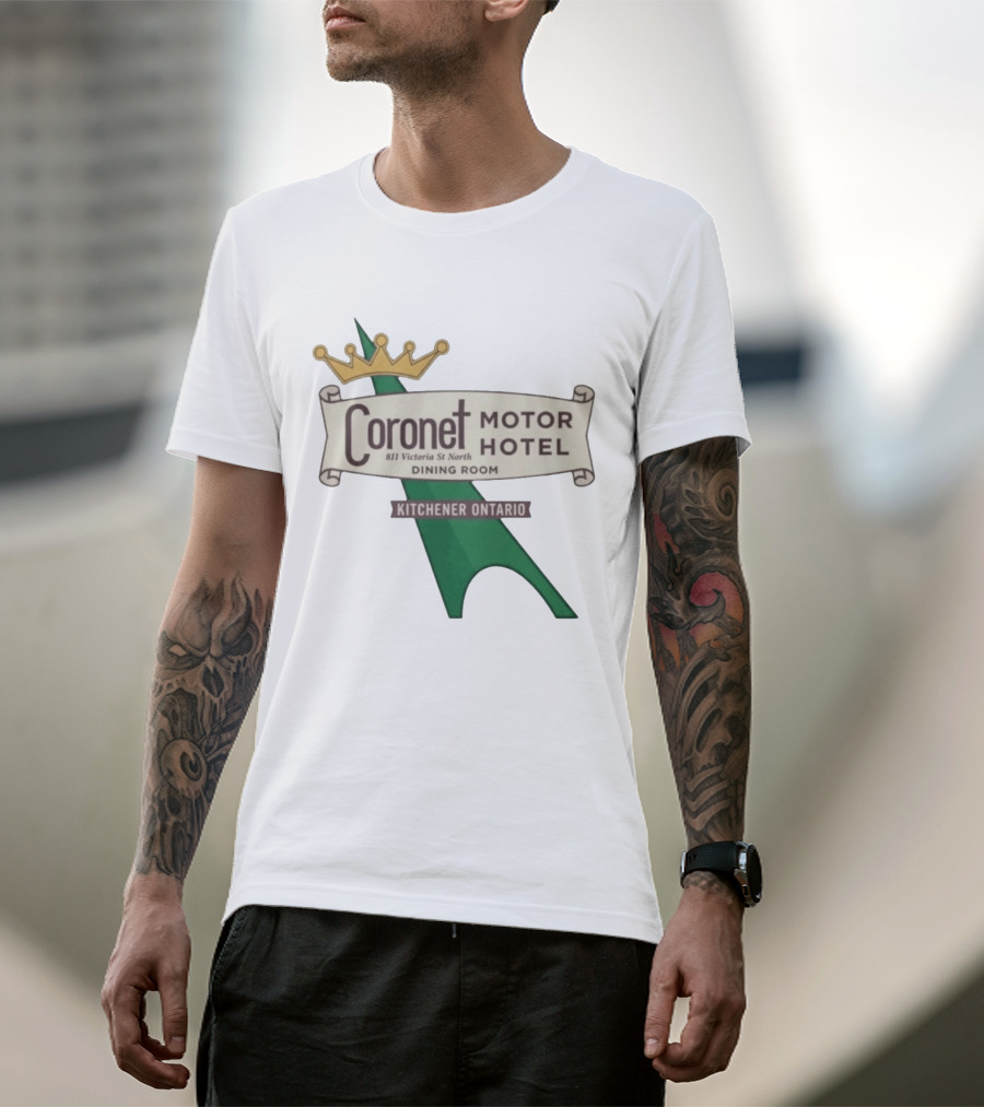 Coronet Motor Hotel 811 Victoria St North Kitchener Ontario Dining Room T-Shirt