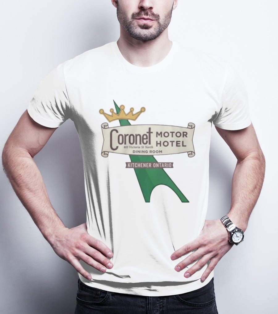Coronet Motor Hotel 811 Victoria St North Kitchener Ontario Dining Room T-Shirt