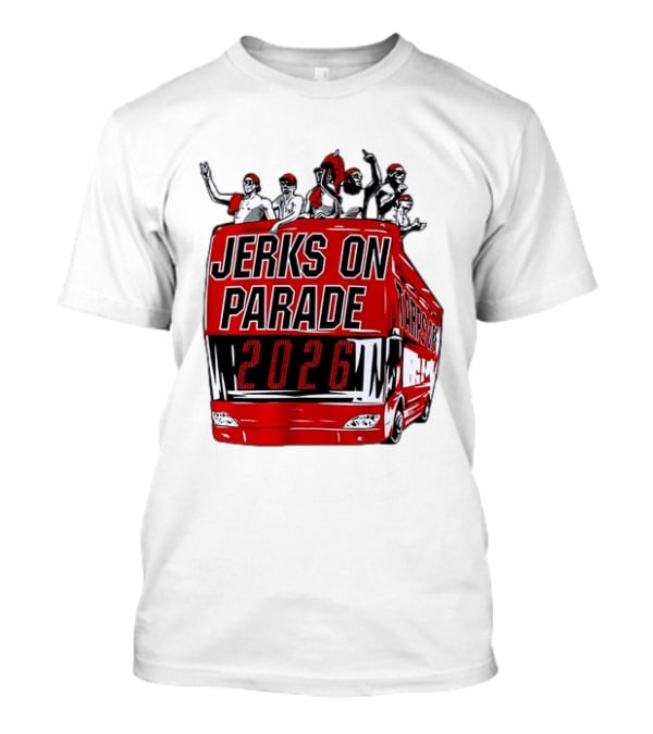 Jerks On Parade 2026 Carolina Hurricanes NHL Bus Fan Celebration T-Shirt