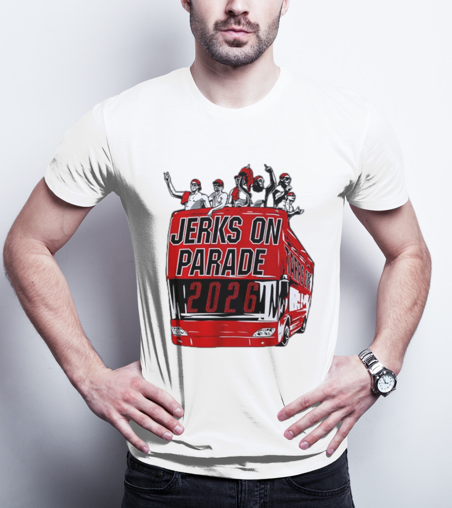 Jerks On Parade 2026 Carolina Hurricanes NHL Bus Fan Celebration T-Shirt