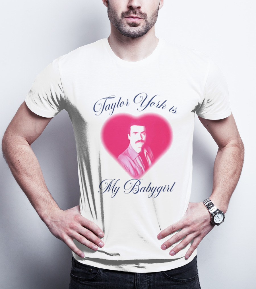 Taylor York Is My Babygirl Heart Pink Image T-Shirt