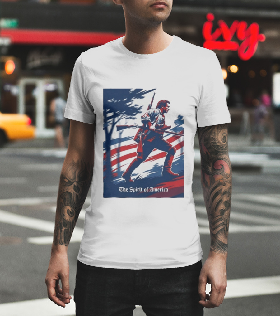 The Spirit Of America Benjamin Martin The Patriot Revolutionary T-Shirt