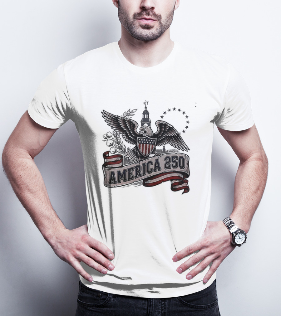 United States Eagle America 250 Est 1776 2026 Give Me Liberty Or Give Me Death T-Shirt