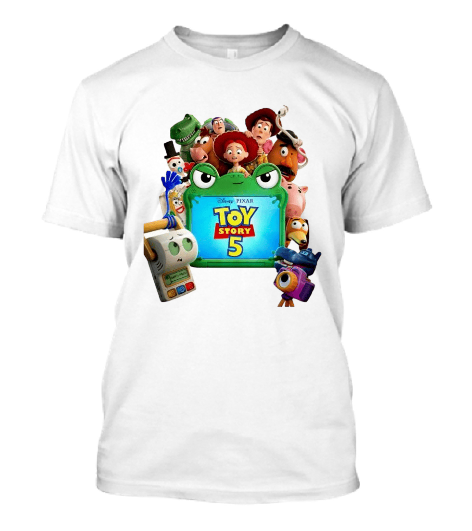 Woody Buzz Lightyear And Friends Toy Story 5 Disney Pixar Characters T-Shirt