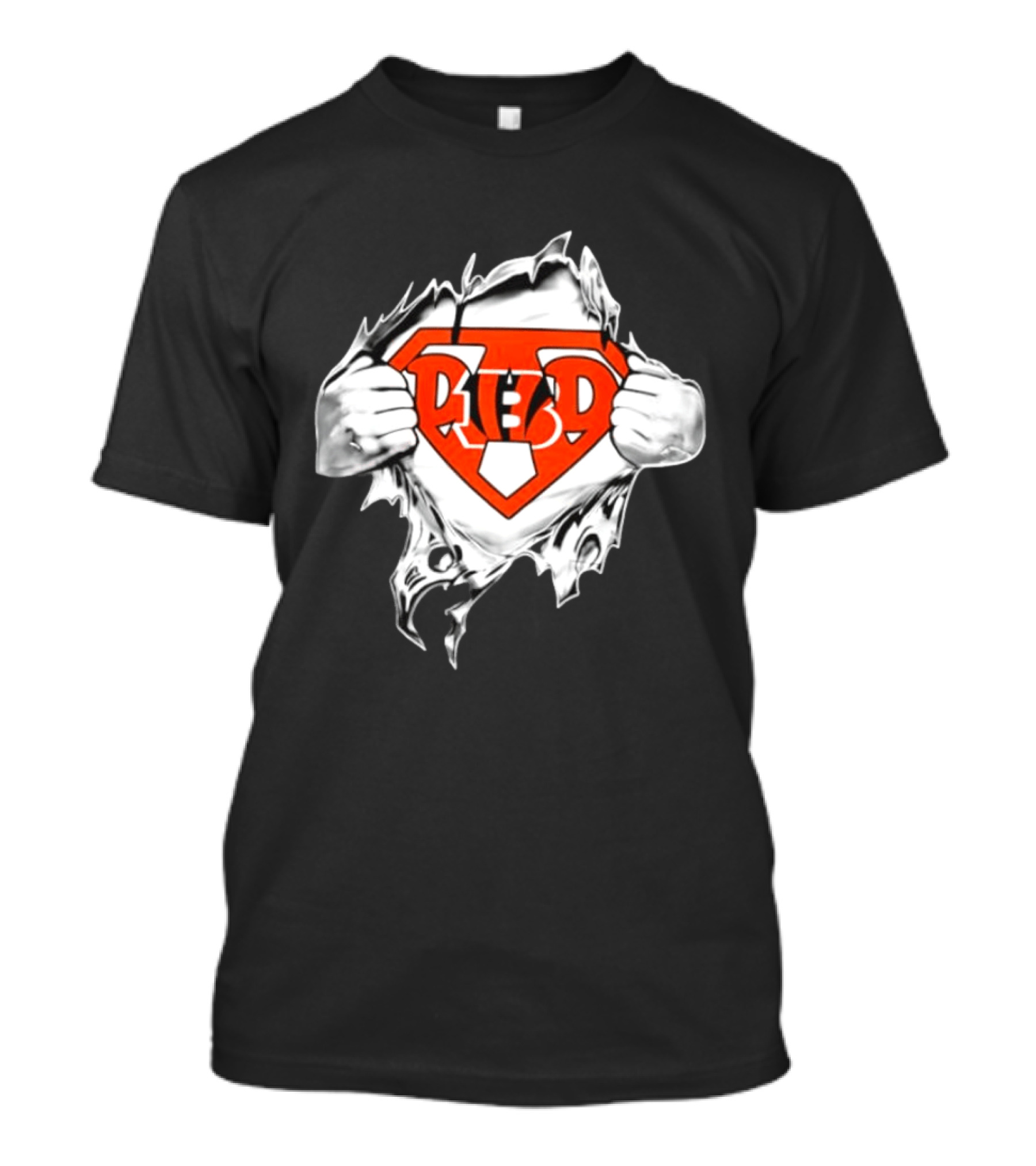 Cincinnati Reds Baseball MLB Super Dad Father's Day Hero Fan T-Shirt