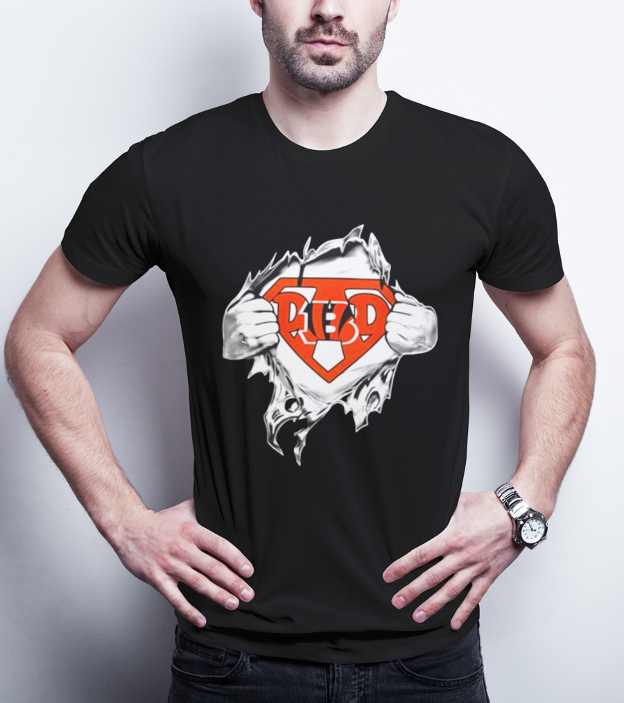Cincinnati Reds Baseball MLB Super Dad Father's Day Hero Fan T-Shirt