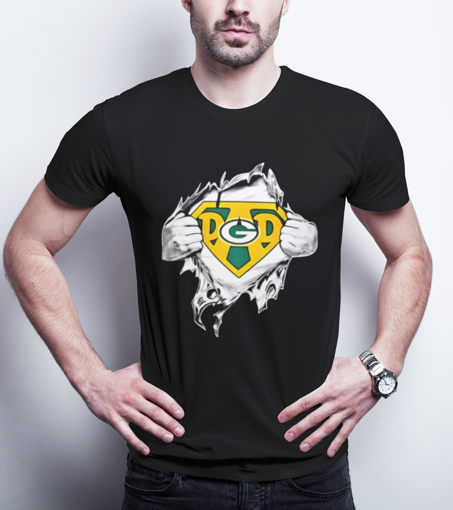 Green Bay Packers Super Dad PGD Father's Day T-Shirt