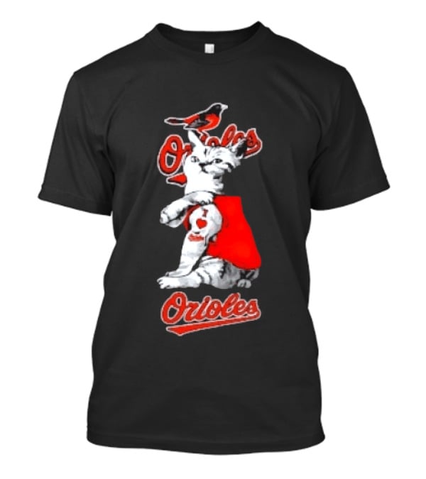 Orioles Cat Baltimore Baseball Orioles T-Shirt
