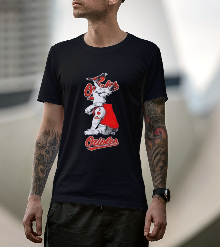 Orioles Cat Baltimore Baseball Orioles T-Shirt