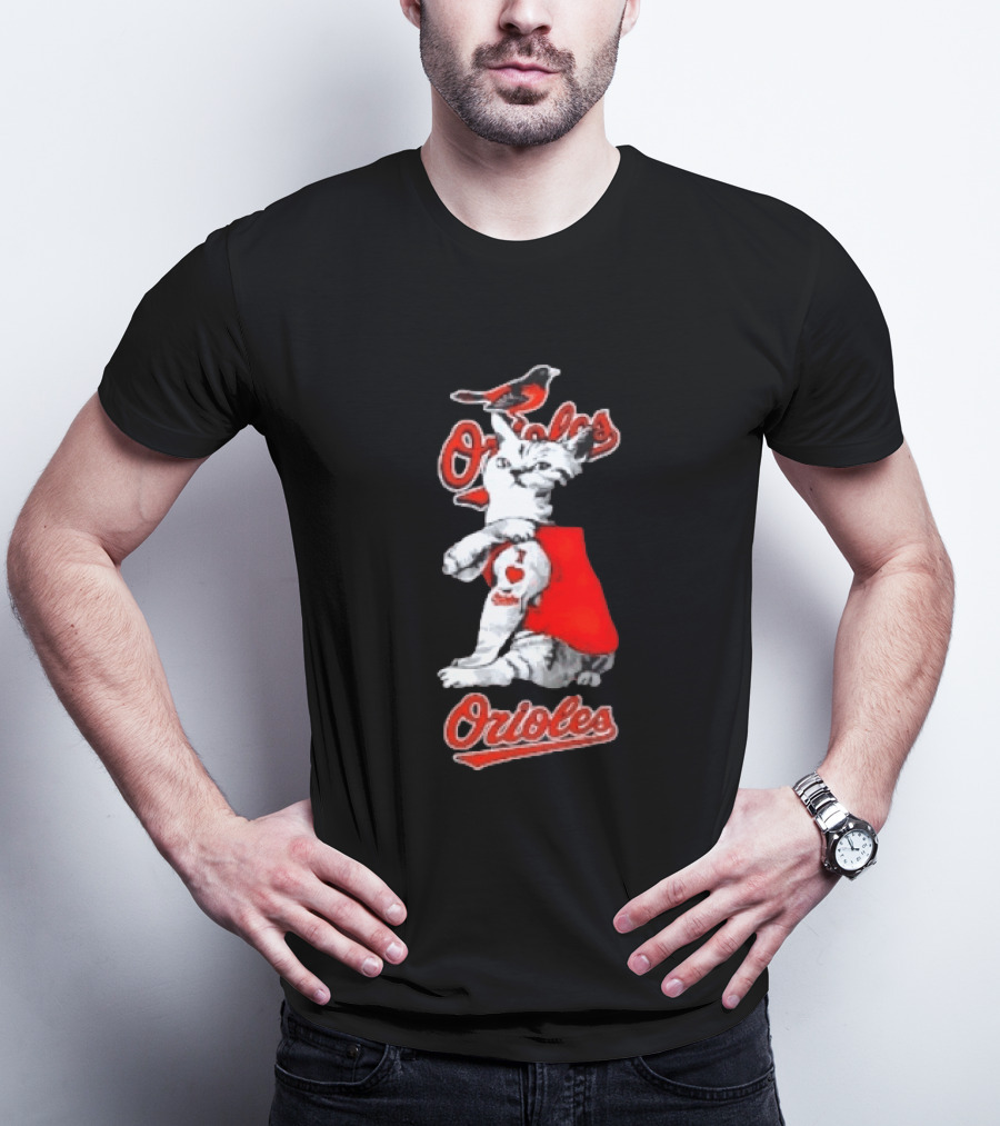 Orioles Cat Baltimore Baseball Orioles T-Shirt