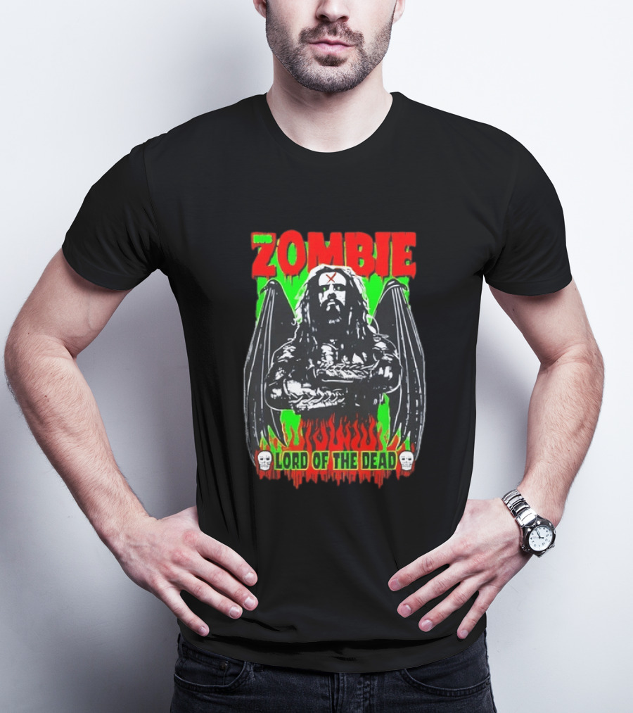 Rob Zombie Lord Of The Dead Halloween Wings T-Shirt