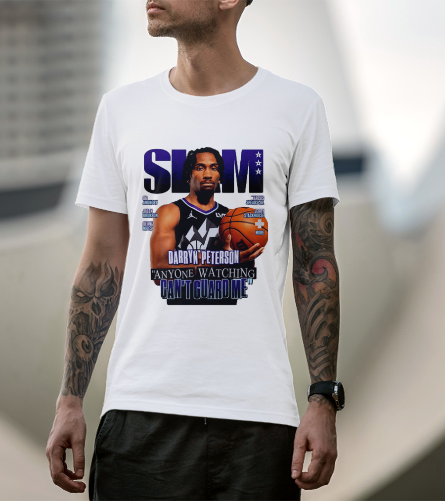 Darryn Peterson SLAM Utah Jazz Basketball Anyone Ing Can't Guard Me T-Shirt