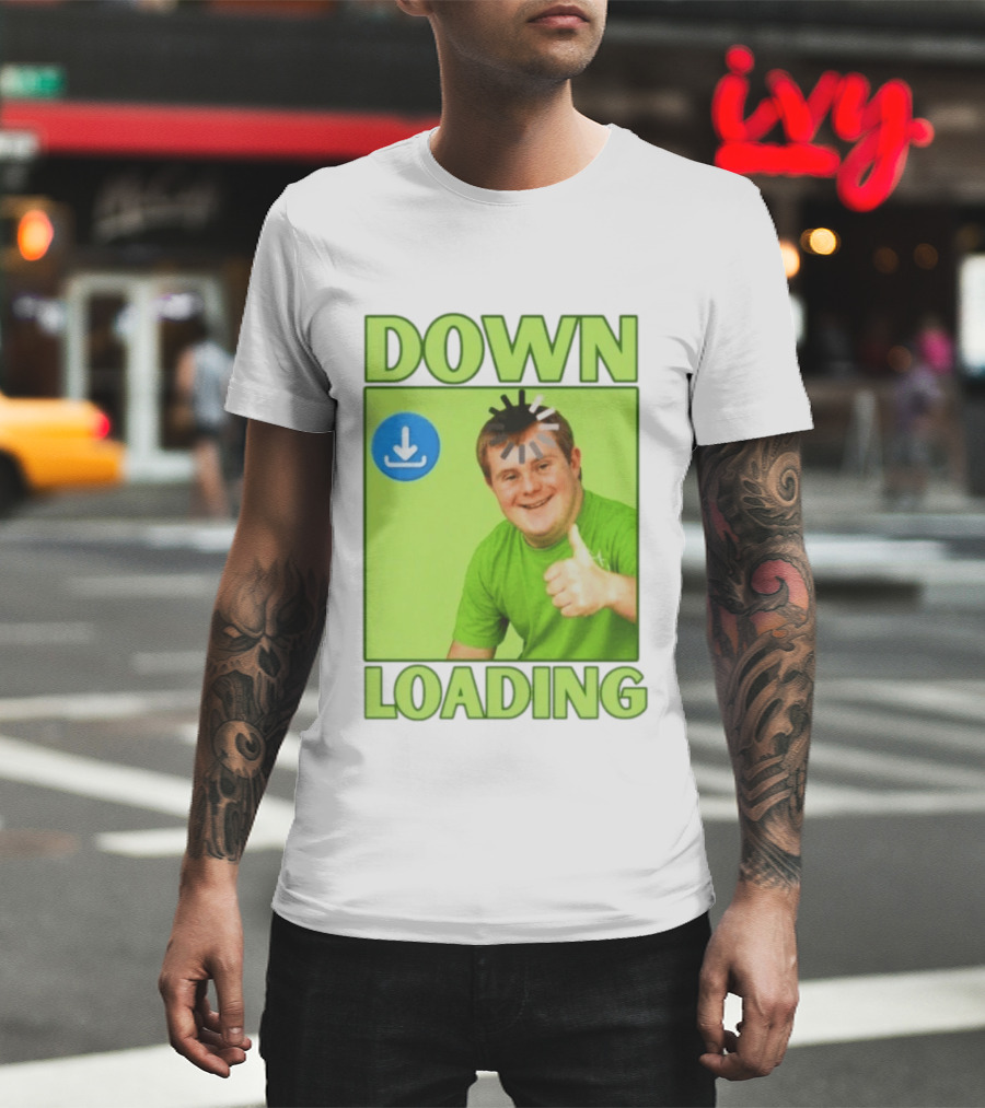 DOWN LOADING Person Thumbs Up Download T-Shirt