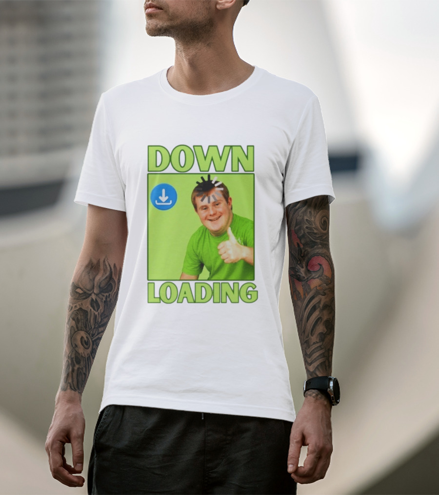 DOWN LOADING Person Thumbs Up Download T-Shirt