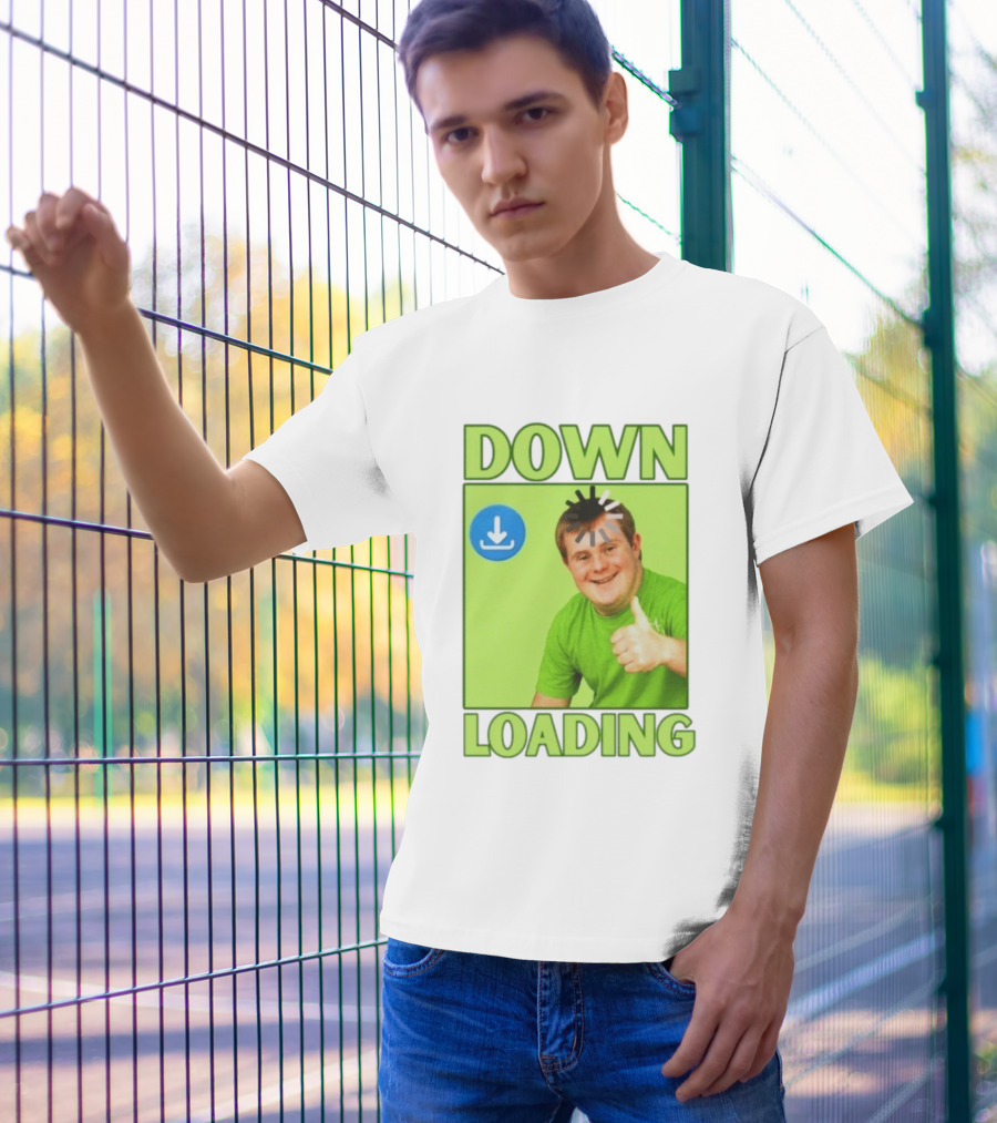 DOWN LOADING Person Thumbs Up Download T-Shirt