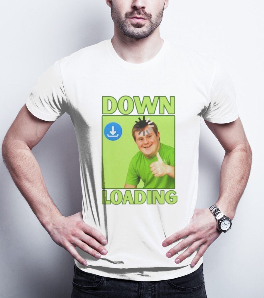 DOWN LOADING Person Thumbs Up Download T-Shirt