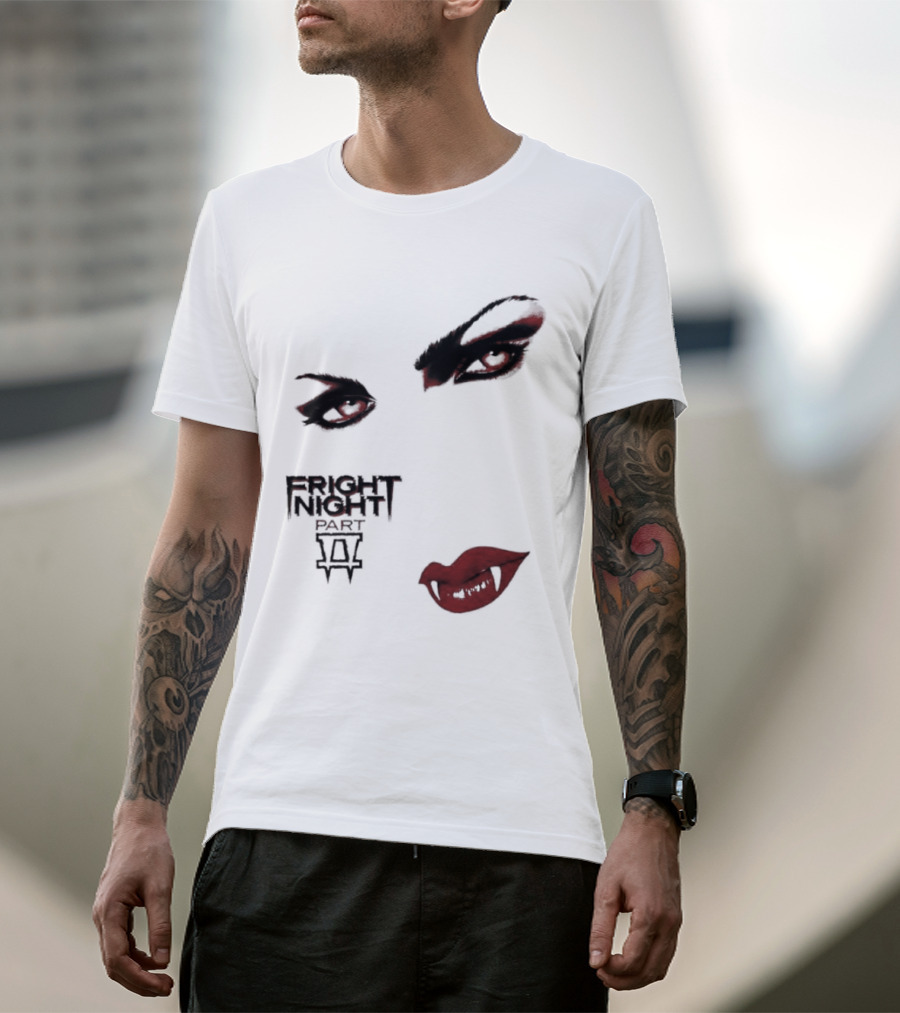 Fright Night Part 2 Vampire Eyes Fangs Horror Movie T-Shirt