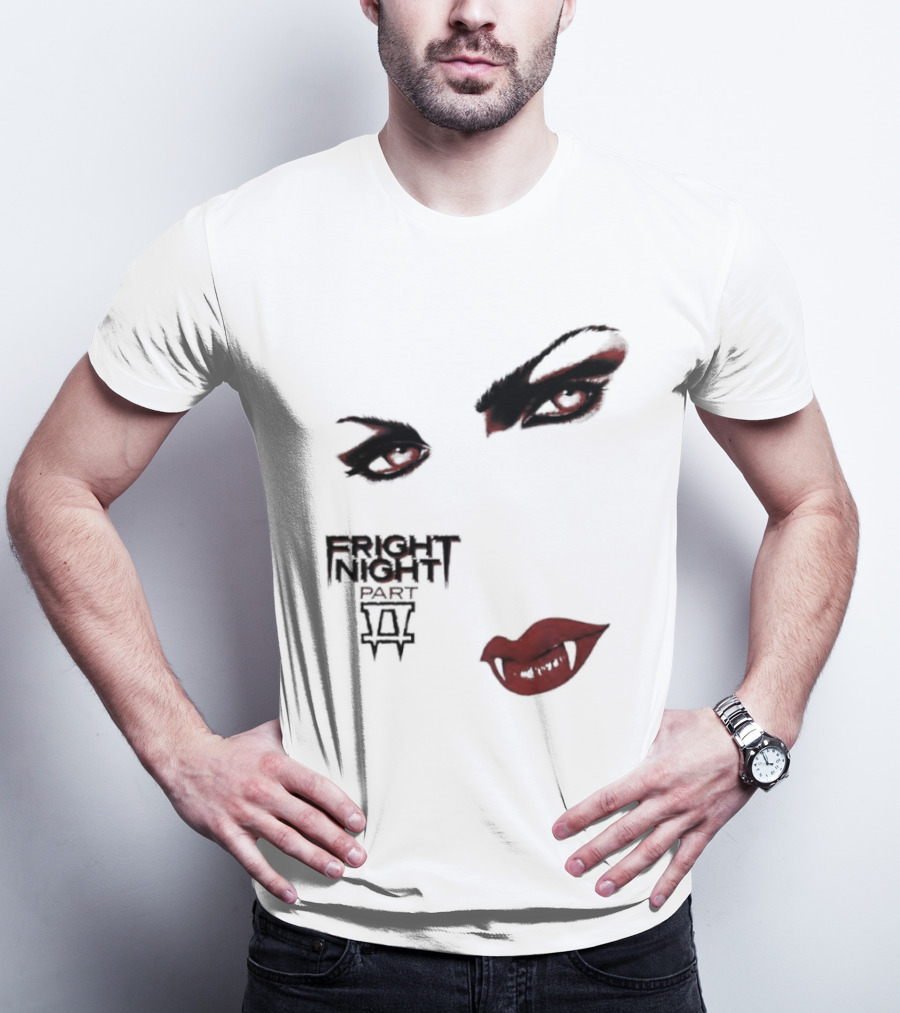 Fright Night Part 2 Vampire Eyes Fangs Horror Movie T-Shirt