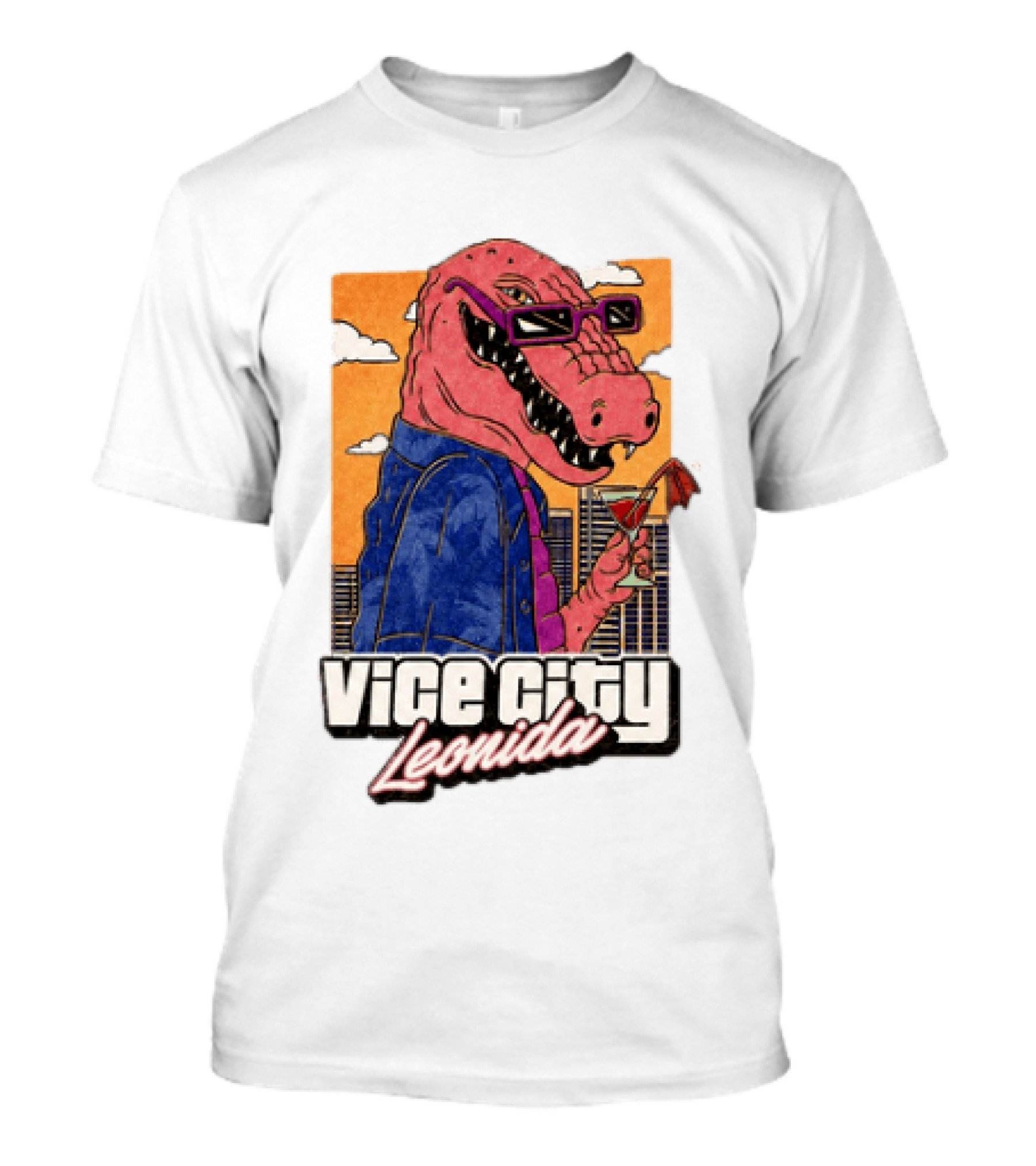 Grand Theft Auto VI GTA 6 Vice City Leonida Alligator Martini T-Shirt