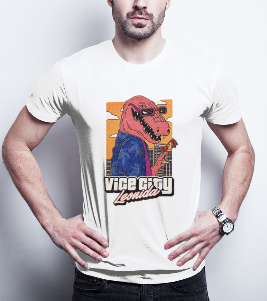 Grand Theft Auto VI GTA 6 Vice City Leonida Alligator Martini T-Shirt
