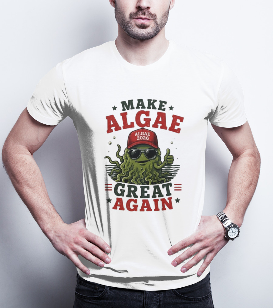 Make Algae Great Again Algae 2026 Hat Sunglasses T-Shirt