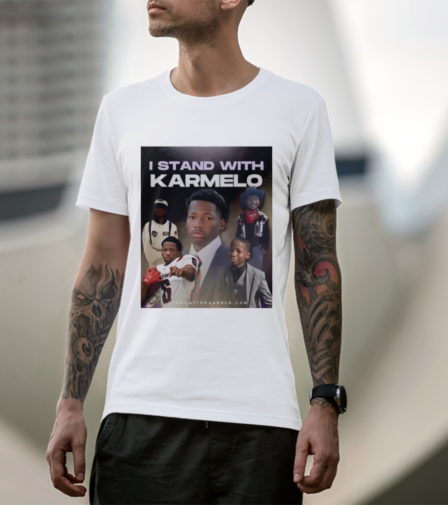 I Stand With Karmelo Football Player Memorial Standwithkarmelo T-Shirt