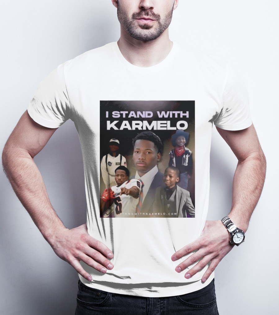 I Stand With Karmelo Football Player Memorial Standwithkarmelo T-Shirt