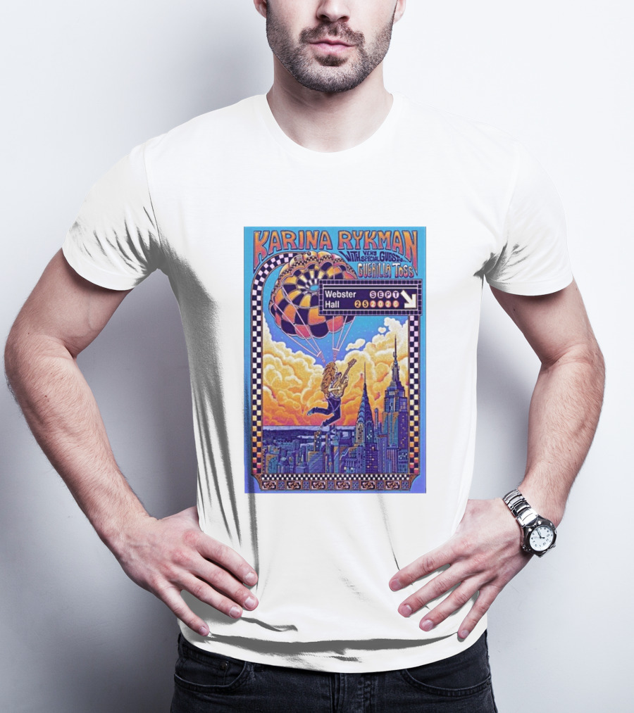 Karina Rykman Webster Hall New York 09 25 2026 Featuring Guerilla Toss Concert T-Shirt