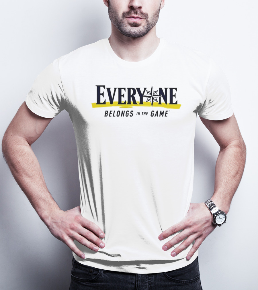 Seattle Mariners Everyone Belongs In The Game Mariners Star T-Shirt