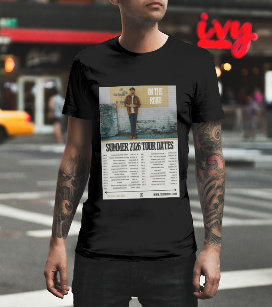 Cole Swindell On The Road Summer Tour 2026 Dates With Tickets Available T-Shirt