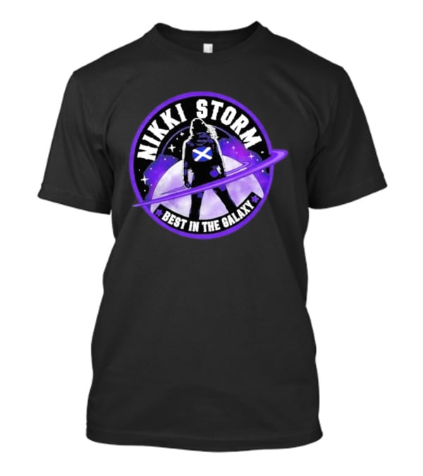Nikki Storm Best In The Galaxy Scottish Emblem Space T-Shirt