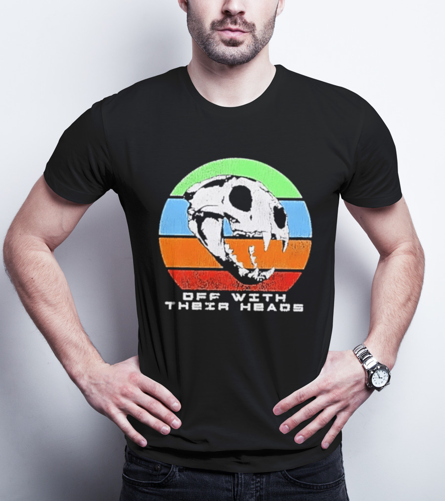 Off With Their Heads Feline Skull Predator T-Shirt